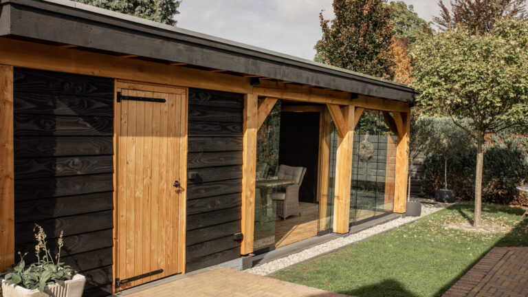 Moderne Overkapping met Schuur 800x400cm ‘type Rio’