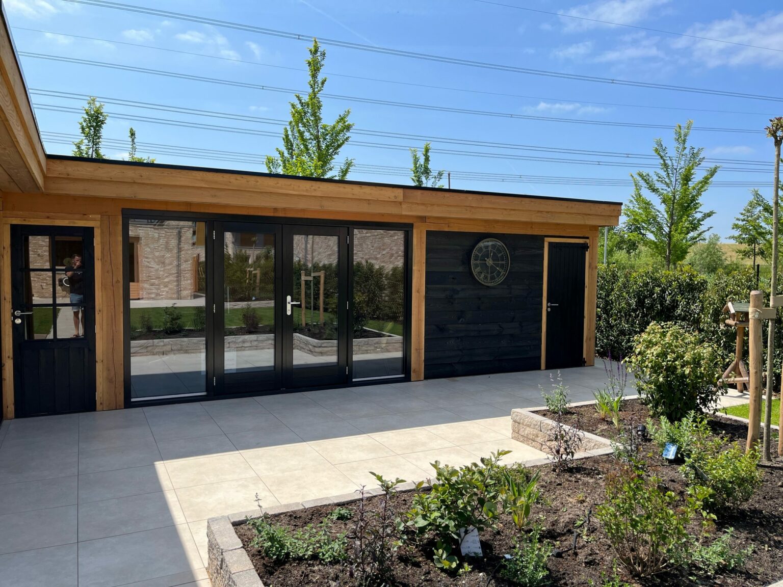 Moderne L-vorm overkapping 780x400cm + 820x400cm 'type Mart’